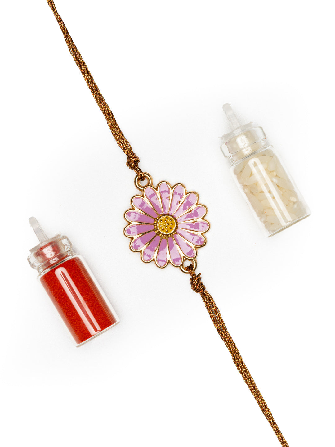 Purple Floral Rakhi - Lookandadorn.com